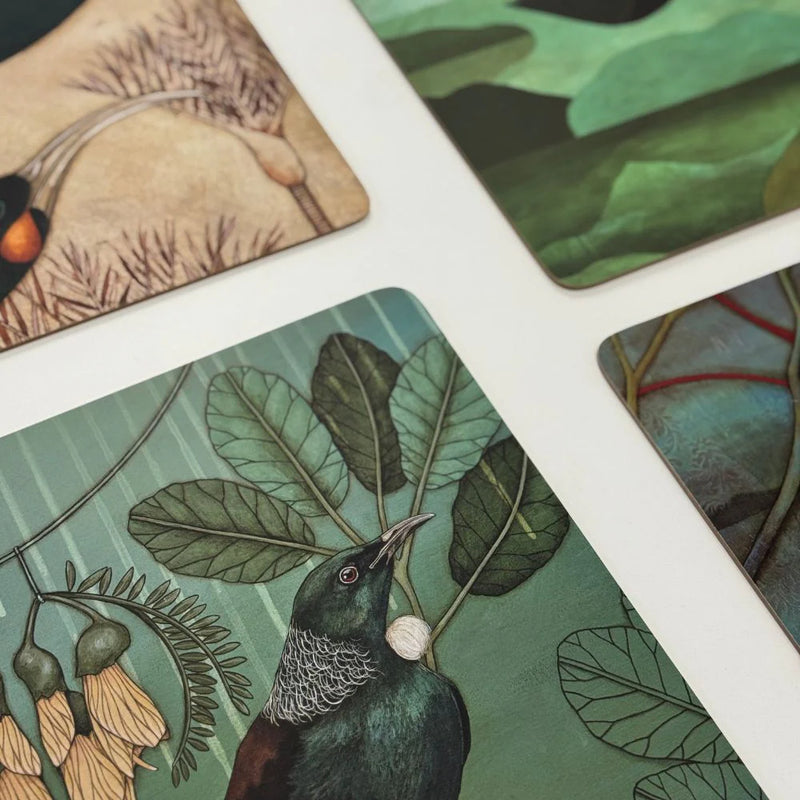 Kathryn Furniss Birds of New Zealand Placemats (Set of 6) – YOYO Design ...